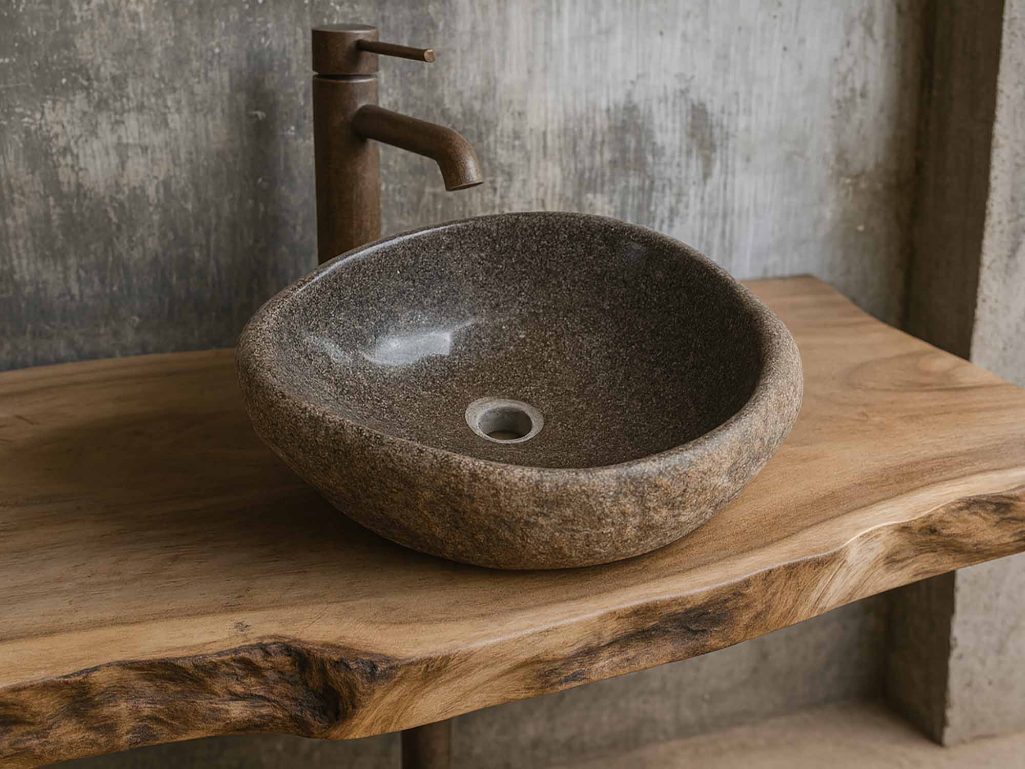 RIVERSTONE — Natural River Stone Sinks for Bathroom