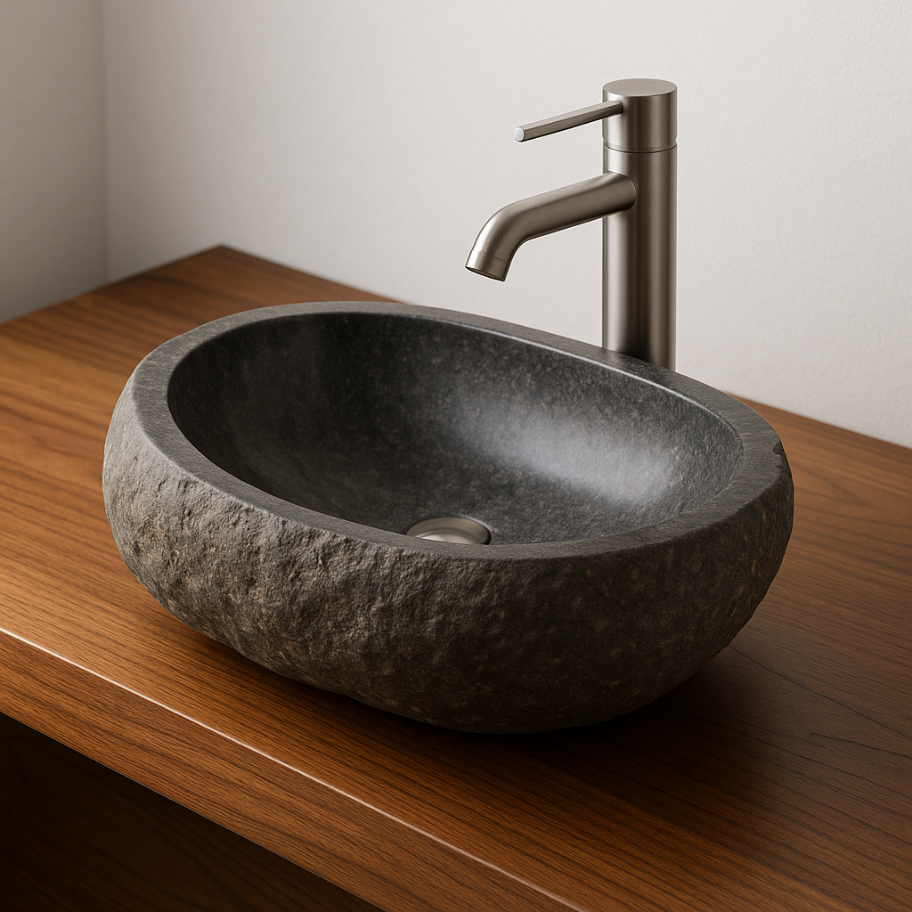 Beige Marble Sinks – Handcrafted Natural Stone Basins – RIVERSTONE