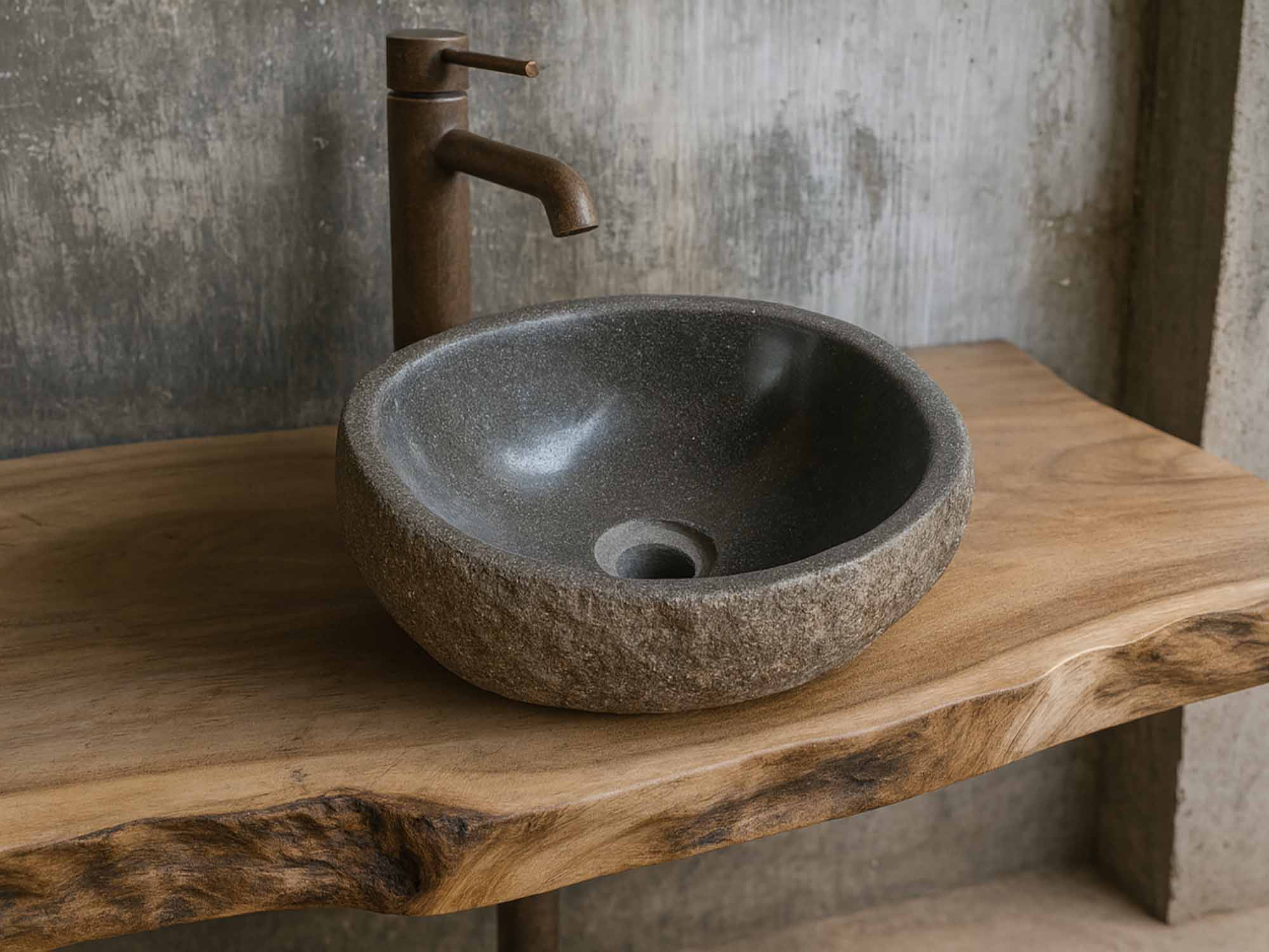 RIVERSTONE — Natural River Stone Sinks for Bathroom