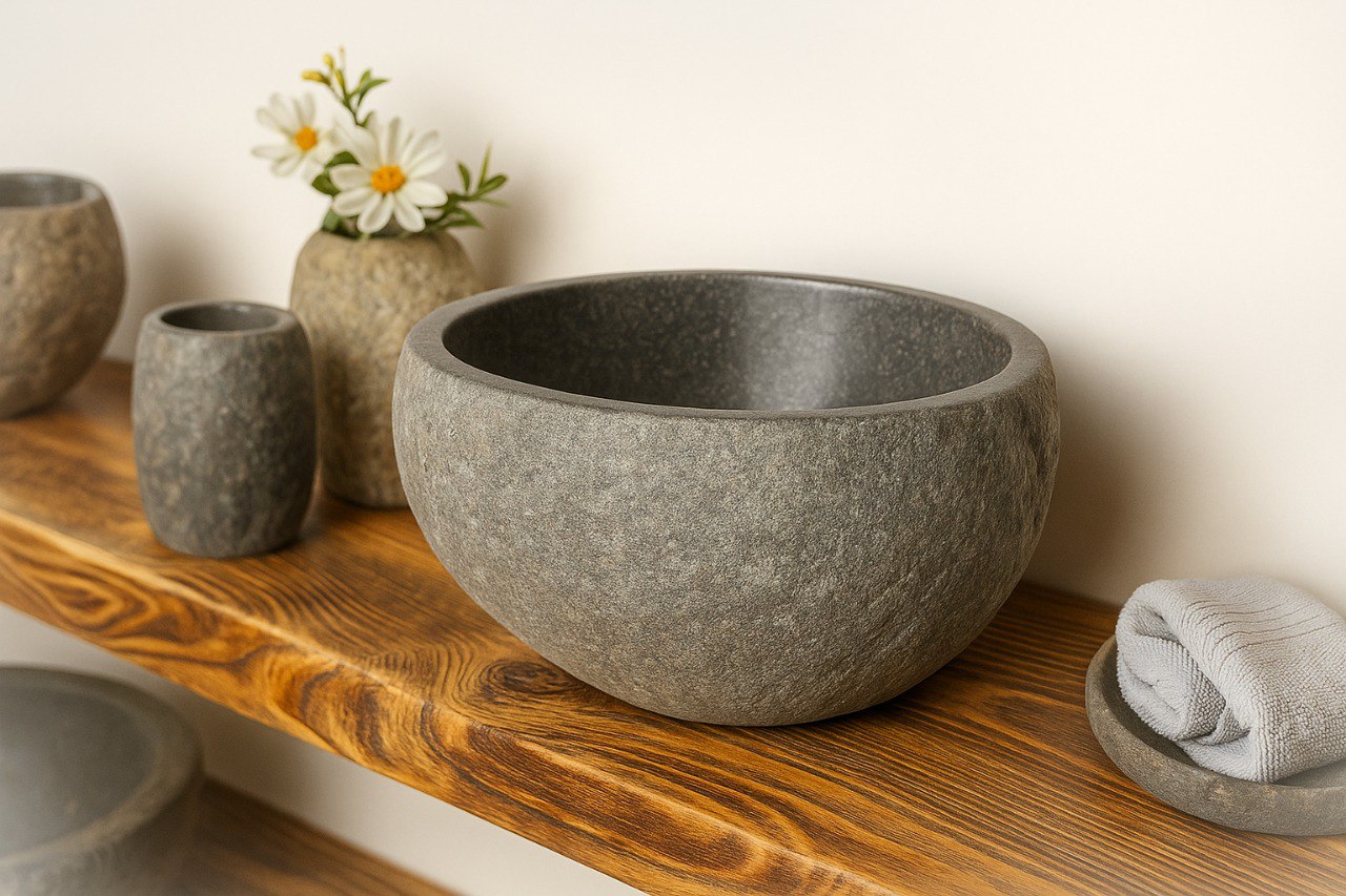 RIVERSTONE — Natural River Stone Sinks for Bathroom